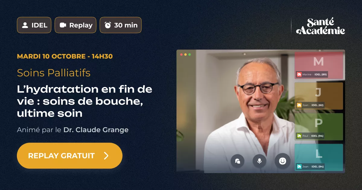 Webinaire Soins Palliatifs . Regarder le replay gratuit | Santé Académie